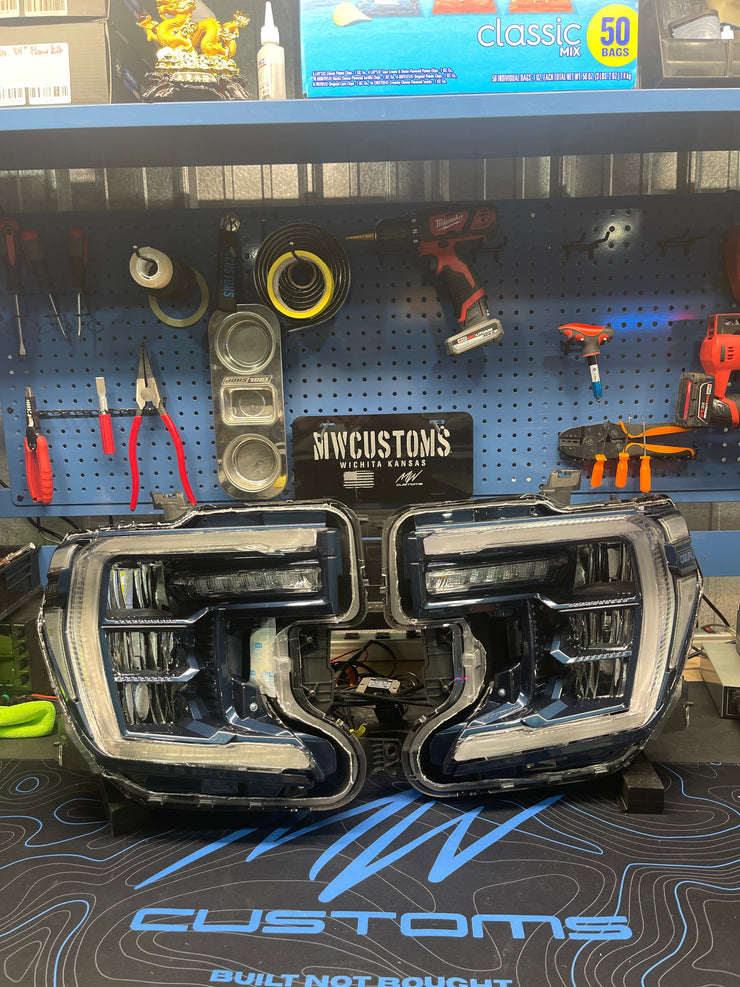 2019-23 GMC Sierra Headlights – MwCustoms Inc.