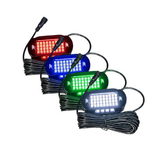 4PC KIT XTREME BRIGHT RGBW LED ROCK LIGHT KIT (44 LEDS) WITH BLUETOOTH ...